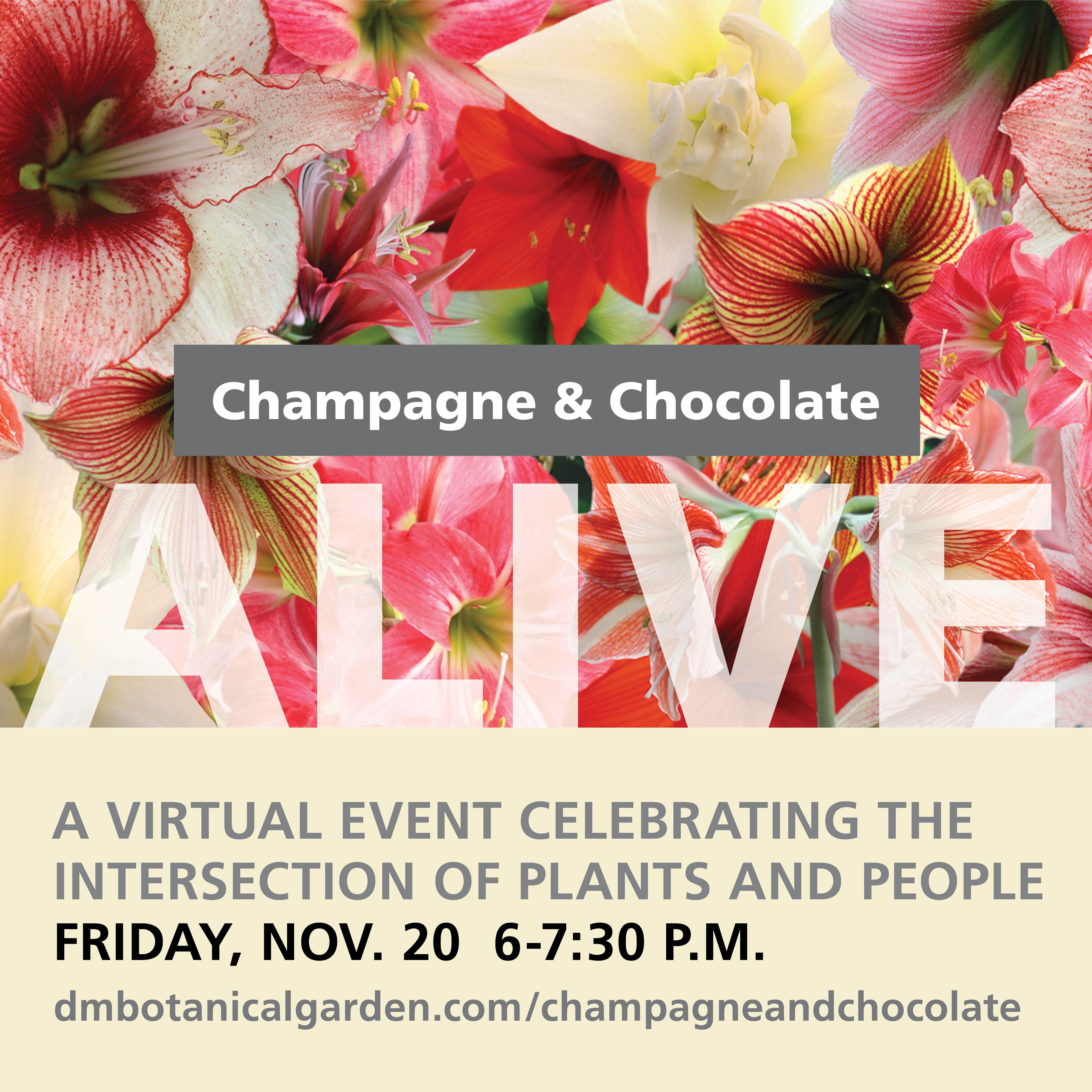 Champagne & Chocolate ALIVE at Botanical Garden in Downtown DSM