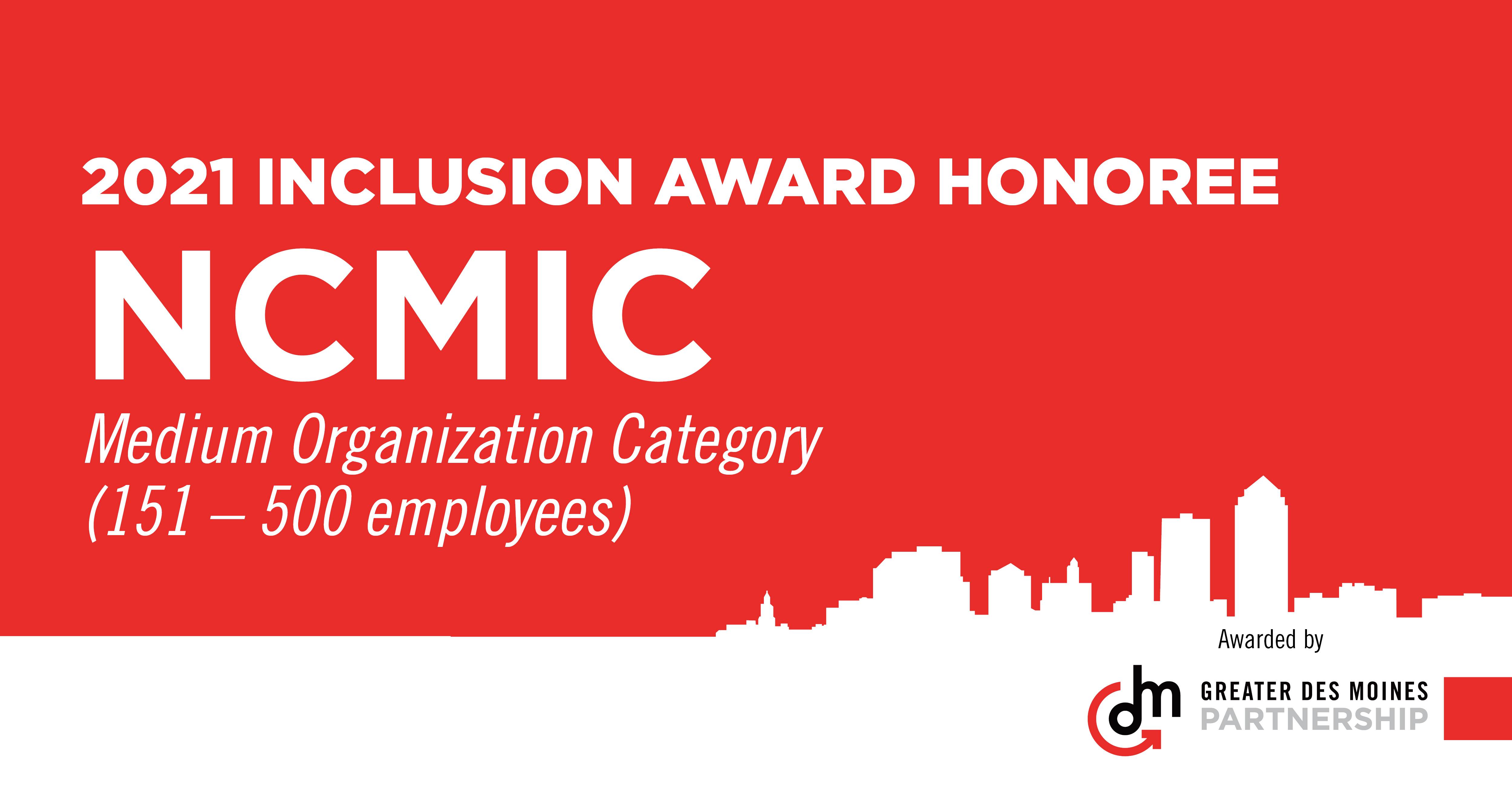 NCMIC Wins 2021 Inclusion Award - The Partnership
