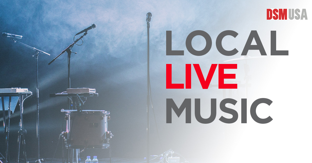 Live Music Lineup in Des Moines – June 17 – 22, 2025