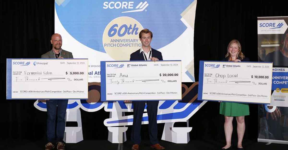 SCORE Pitch Competition 2024 Winners in Greater Des Moines